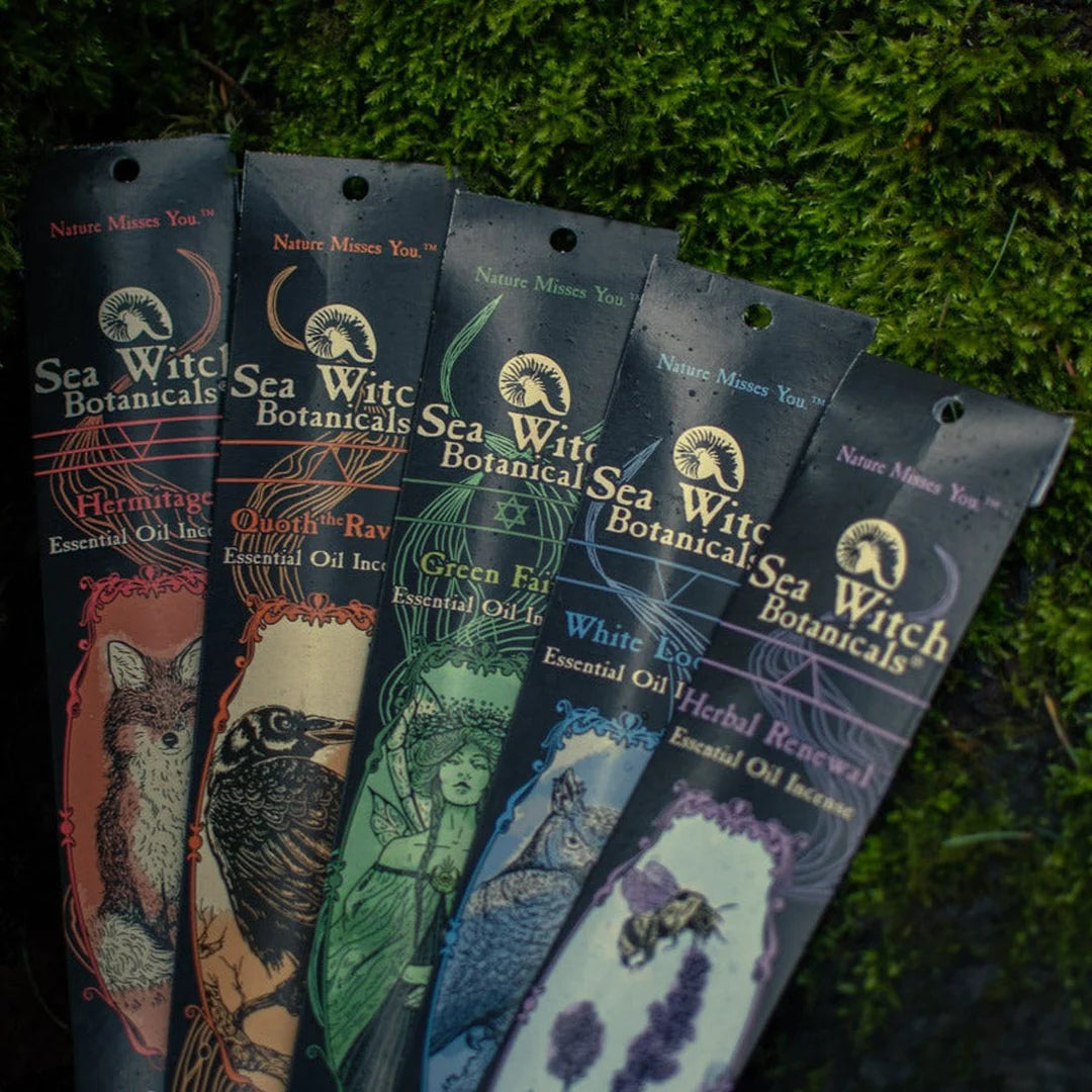 All-Natural Incense Sticks with Essential Oils | Sea Witch Botanicals