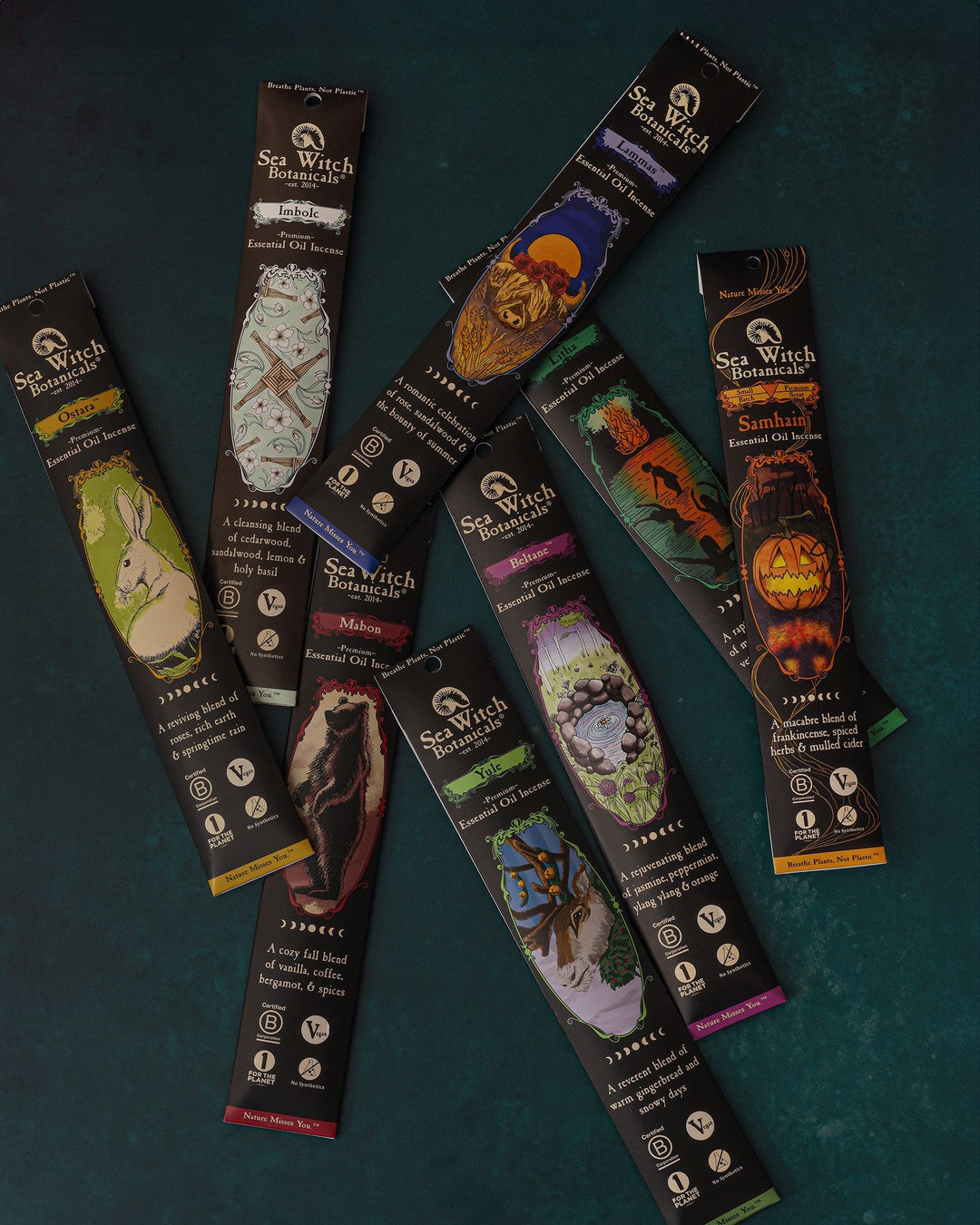 All-Natural Incense Sticks with Essential Oils | Sea Witch Botanicals