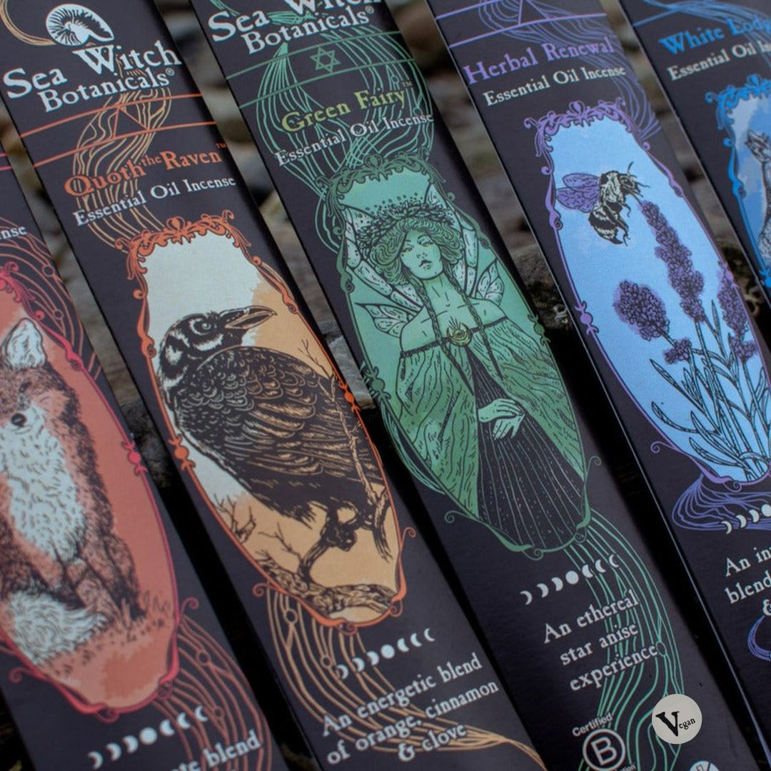 All-Natural Incense Sticks with Essential Oils | Sea Witch Botanicals