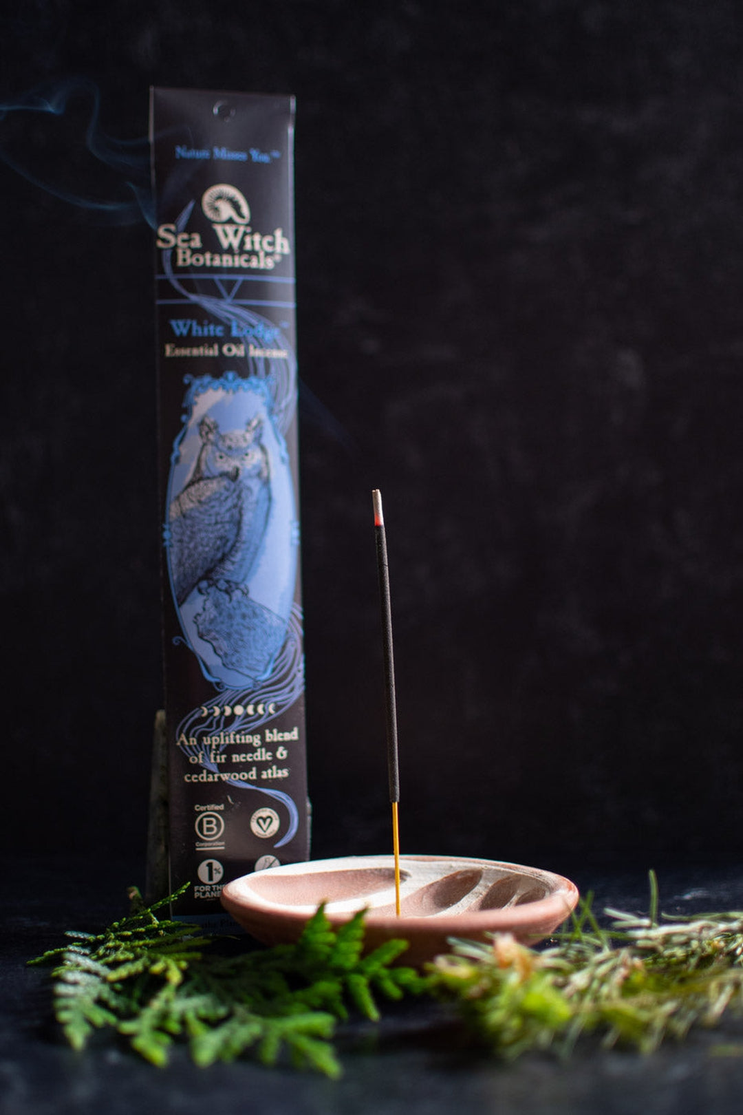 White Lodge All-Natural Incense | Cedar & Fir Needle Incense Sticks ...